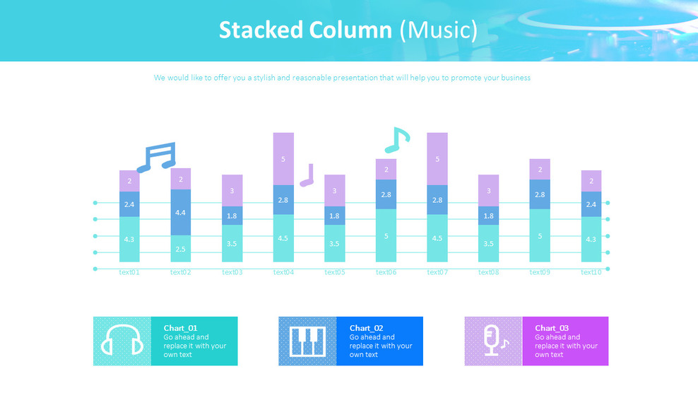 Stacked Column (Music)|Chart