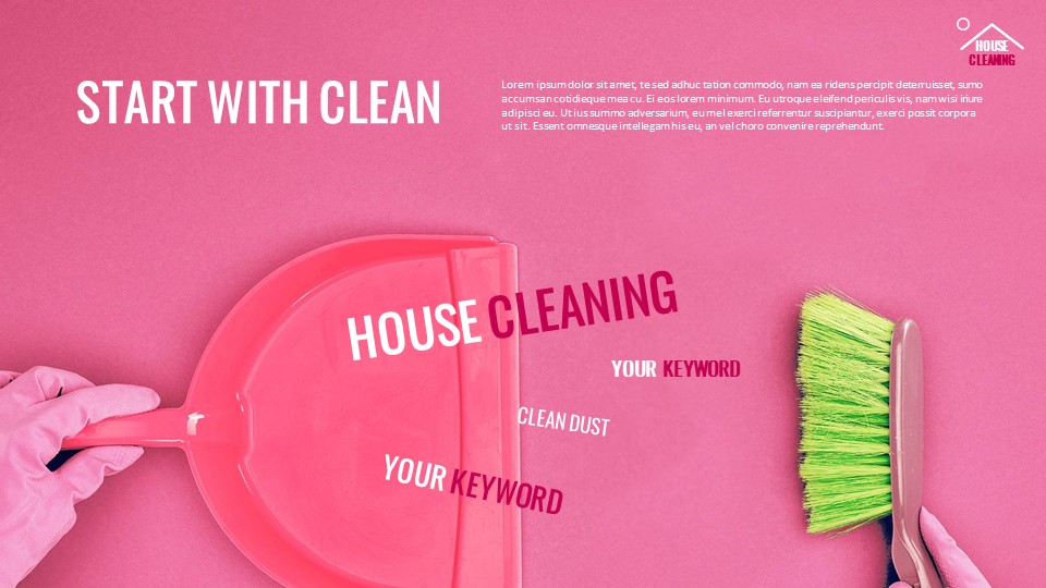 House Cleaning Easy Google Slides Template
