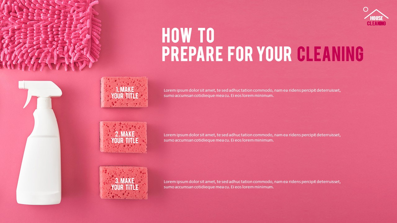 Cleaning House Presentation House Cleaning Simple Templates