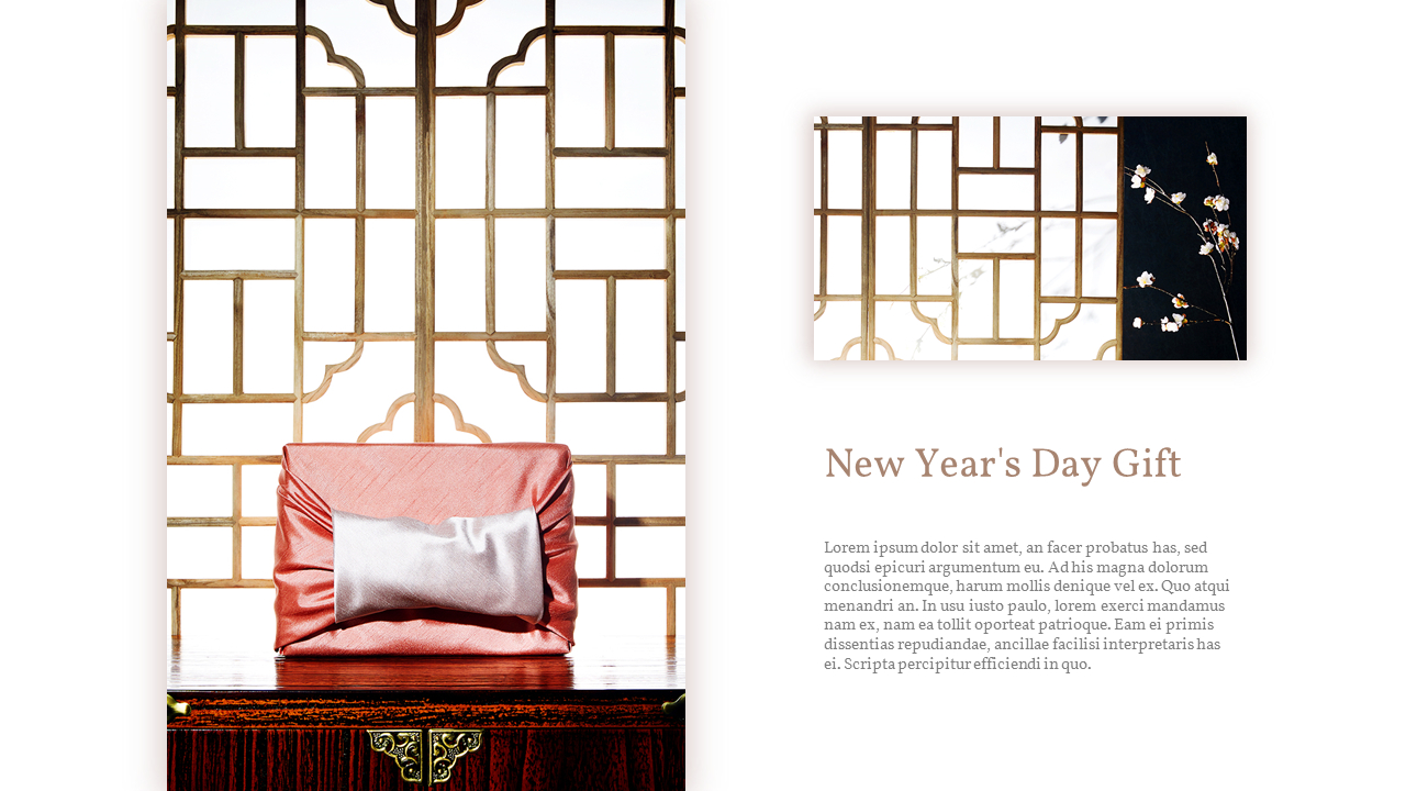 Korea New Years Day Gift PowerPoint Design ideas