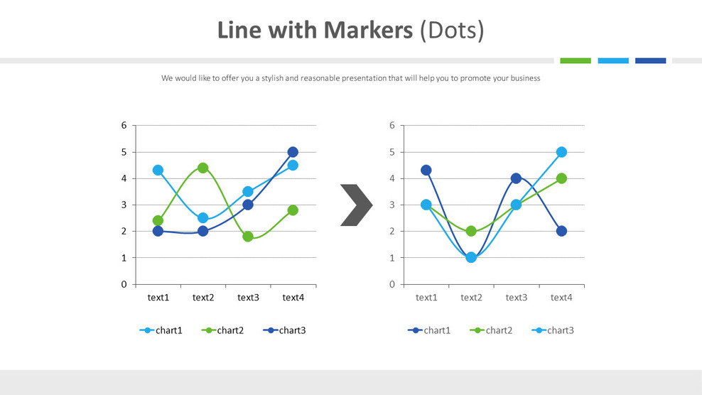 Line with Markers (Dots)