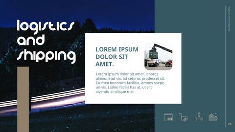 Logística y envío Presentación PowerPoint