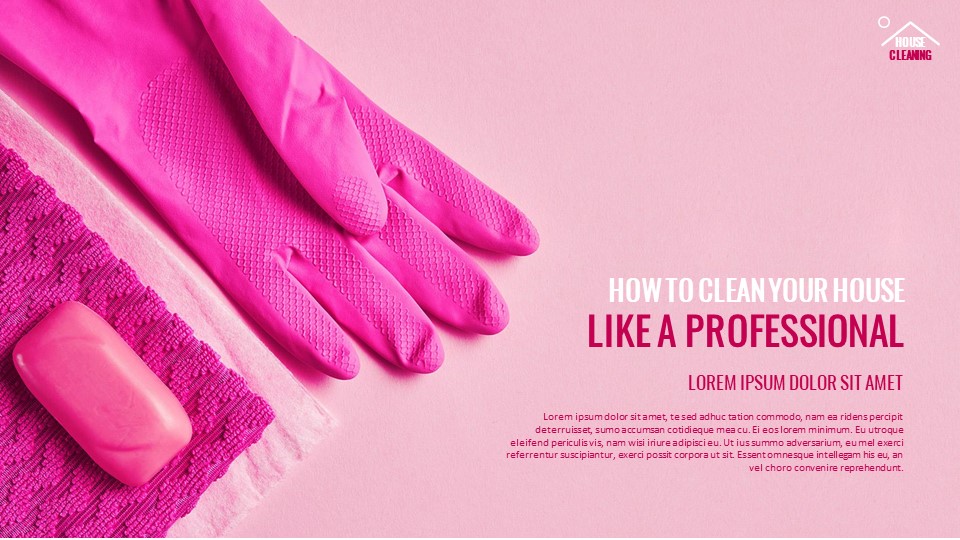 House Cleaning Easy Google Slides Template