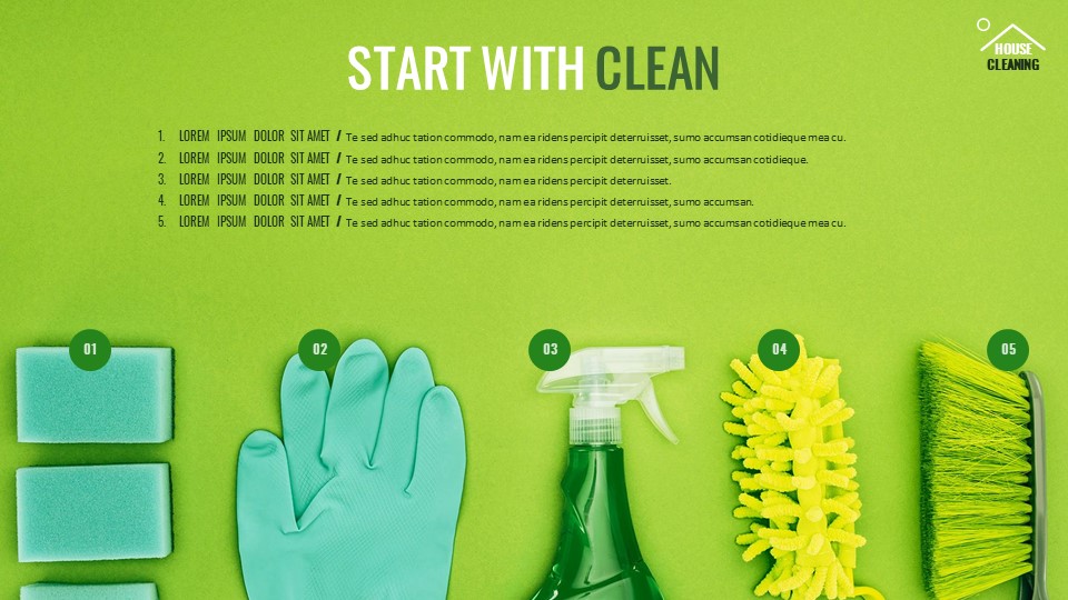 House Cleaning Easy Google Slides Template