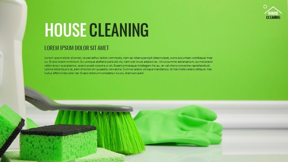 House Cleaning Easy Google Slides Template
