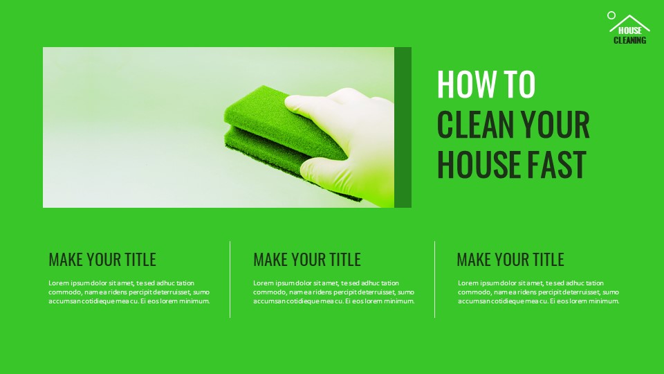 House Cleaning Easy Google Slides Template