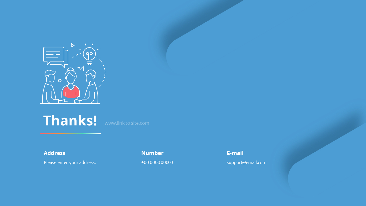 Animated Templates - Line Icon Minimal Presentation PowerPoint