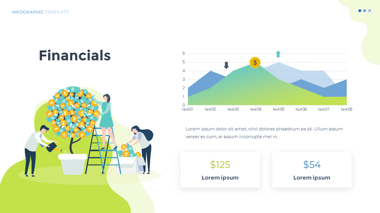 Infographic Flat Design Animated Template
