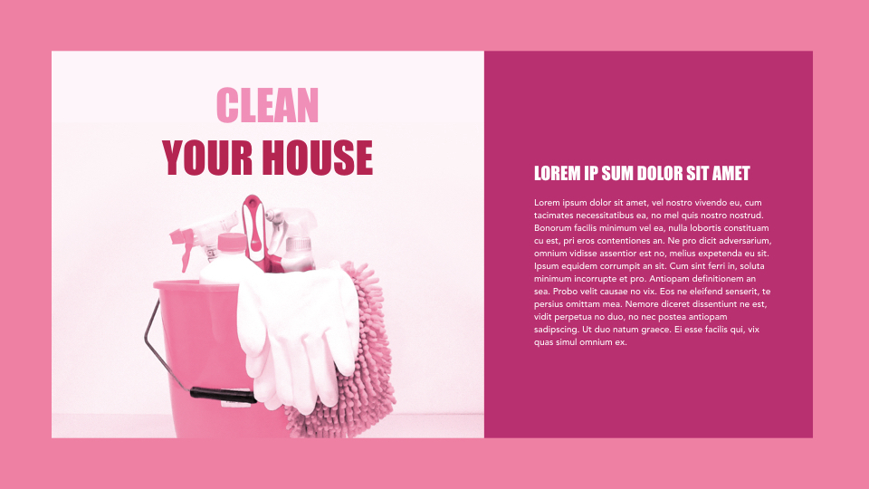 House Cleaning Keynote Design