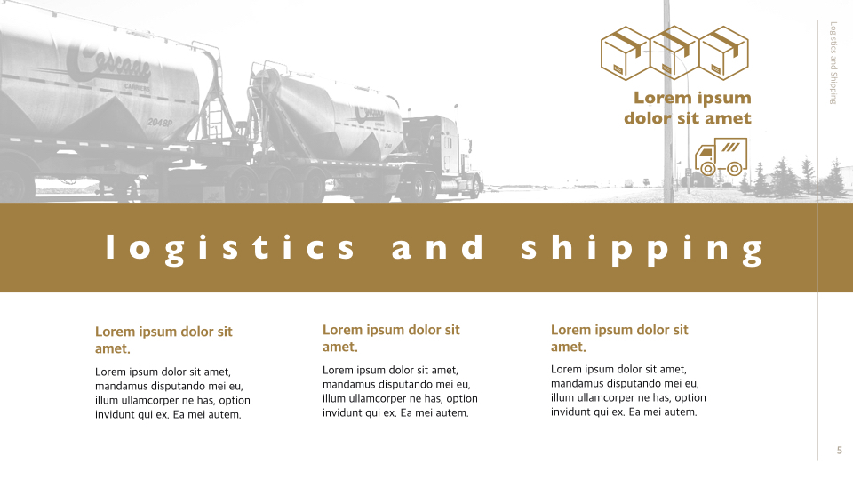 Logistics and Shipping Multipurpose Keynote Template