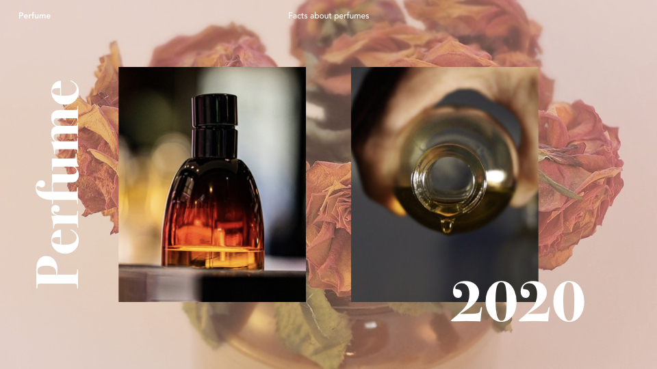 Perfume with Flower Keynote Design