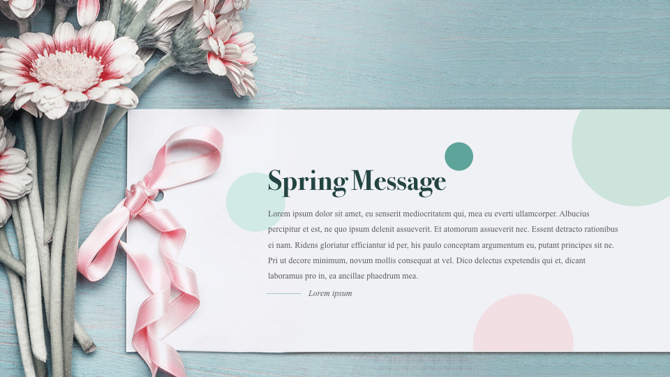 Spring Message Windows Keynote