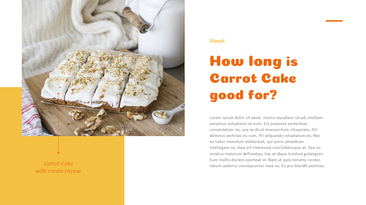 Carrot Cake Presentations PPT