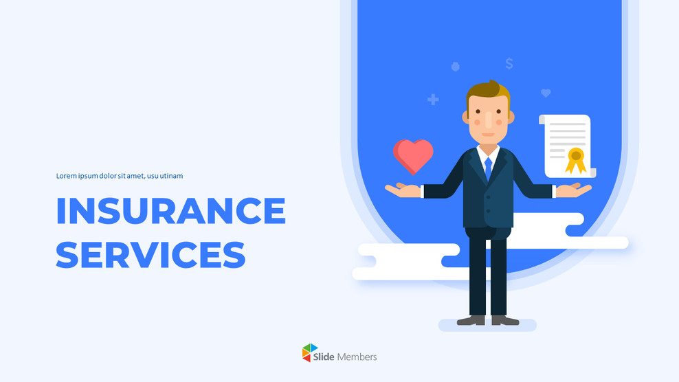 Insurance Services Pitch Deck PowerPoint Templates