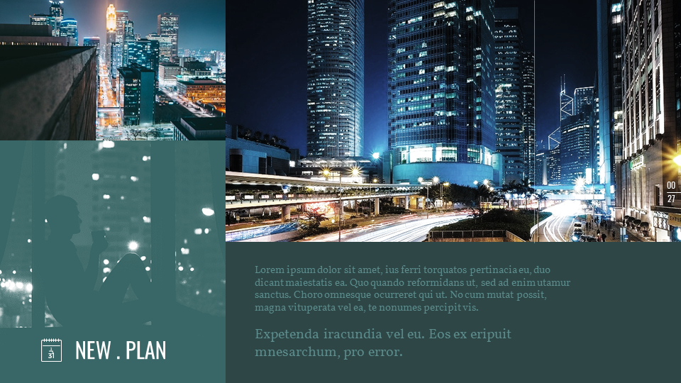 Night View of the City PowerPoint Layout