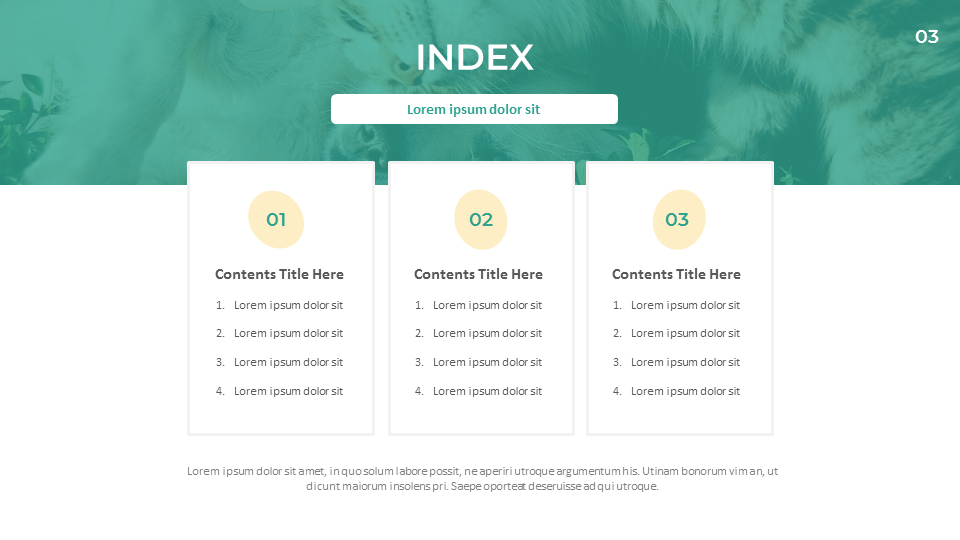Powerpoint Index Template