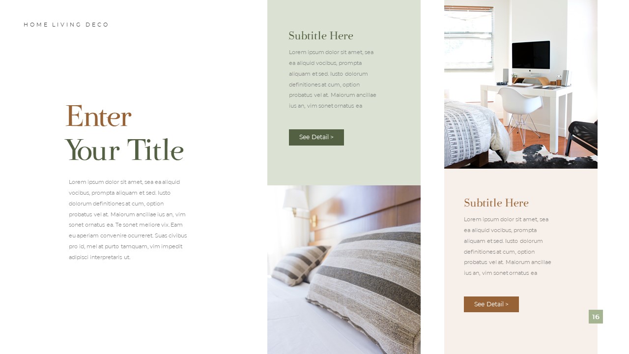 Home Living Deco Best PowerPoint Presentation