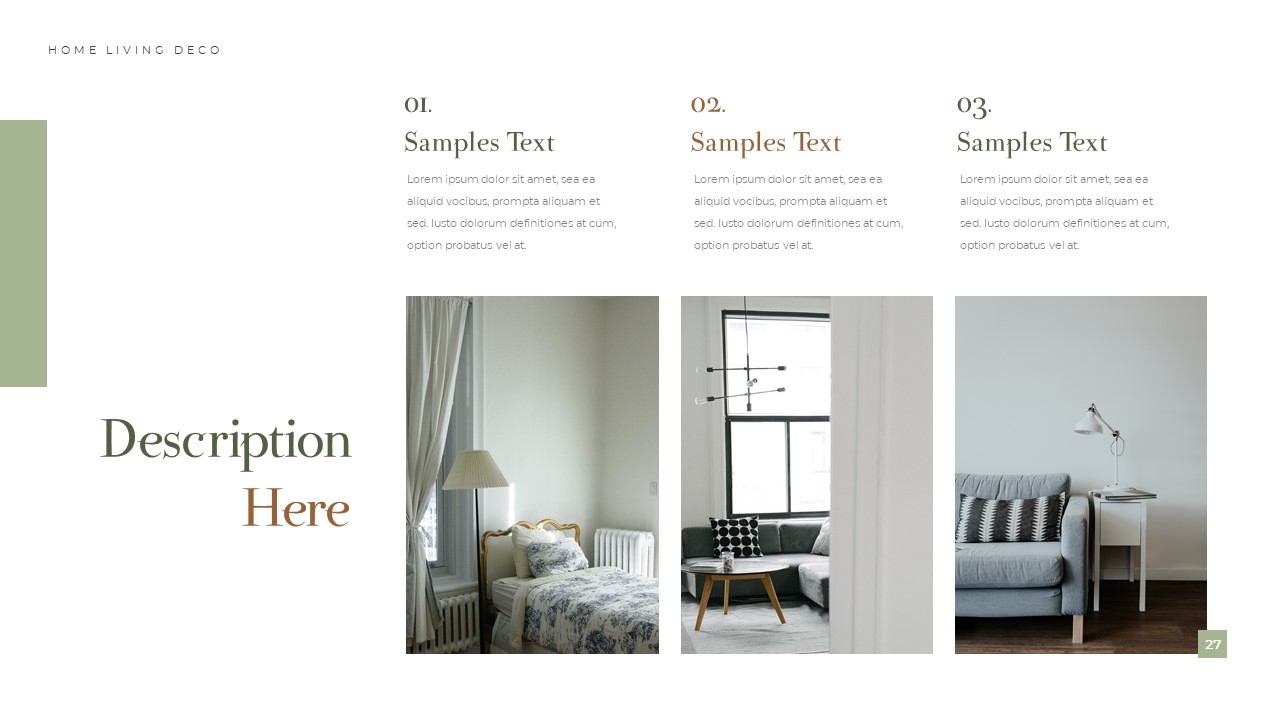 Home Living Deco Best PowerPoint Presentation