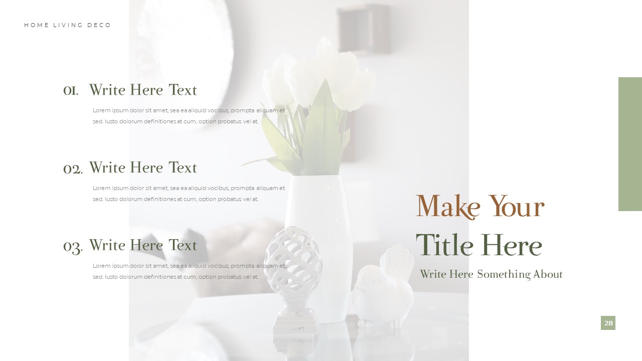 Home Living Deco Best PowerPoint Presentation