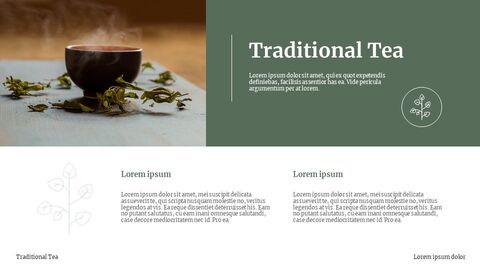 Traditional Tea Google Slides Template Design