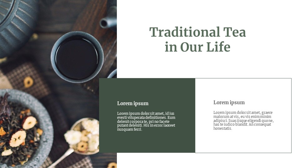 Traditional Tea Google Slides Template Design