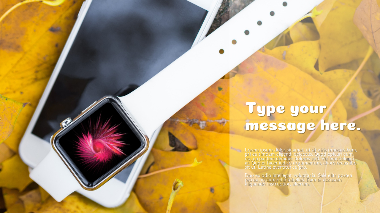 Mockup PowerPoint Templates (SmartWatch)