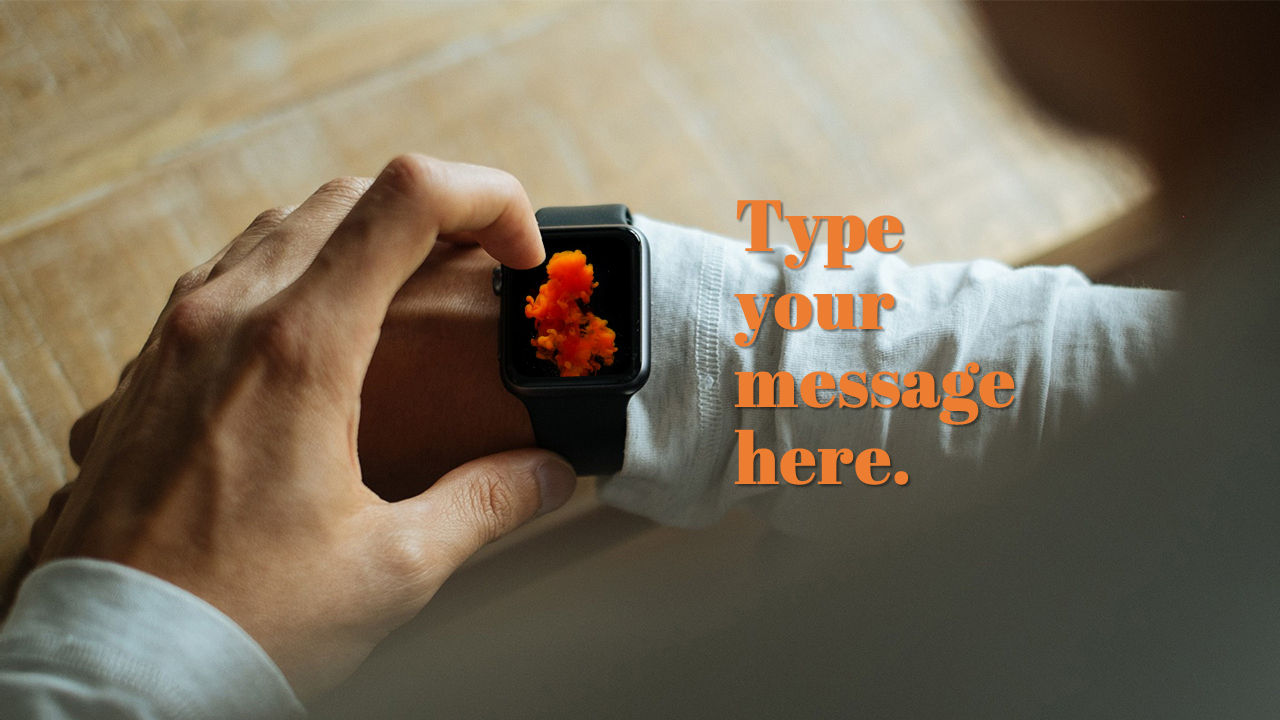 SmartWatch Mockup PPT Templates Design