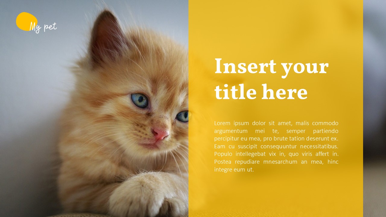 My Pet PowerPoint Templates for Presentation