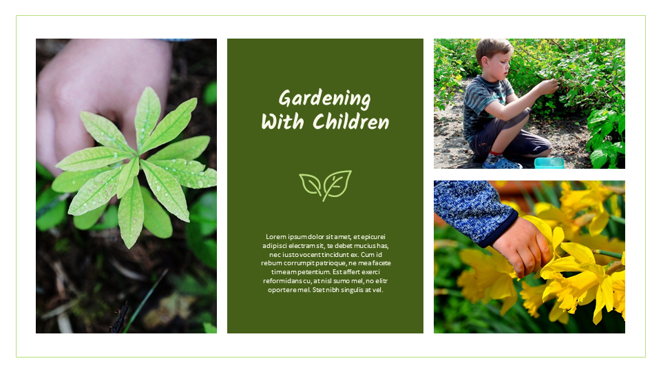 Gardening Simple Google Presentation