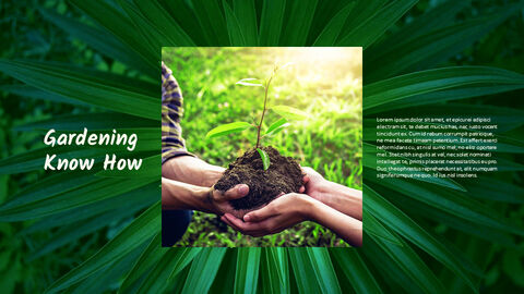 Gardening Simple PPT Templates