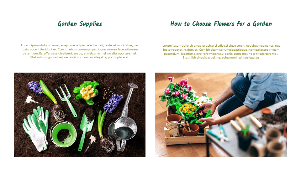 Gardening Simple PPT Templates