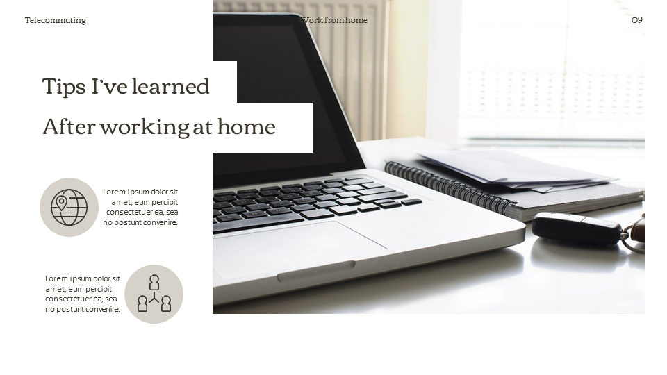 Working from home Simple Templates