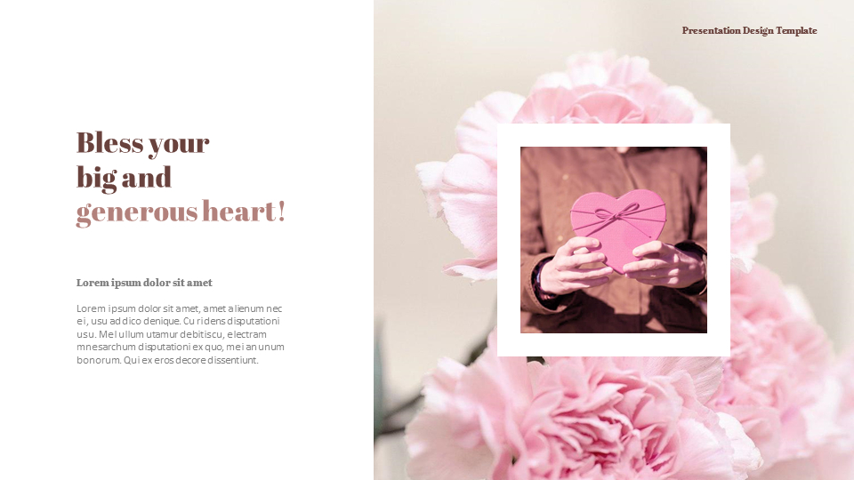 Carnation Flower and Gift PPT Templates Design