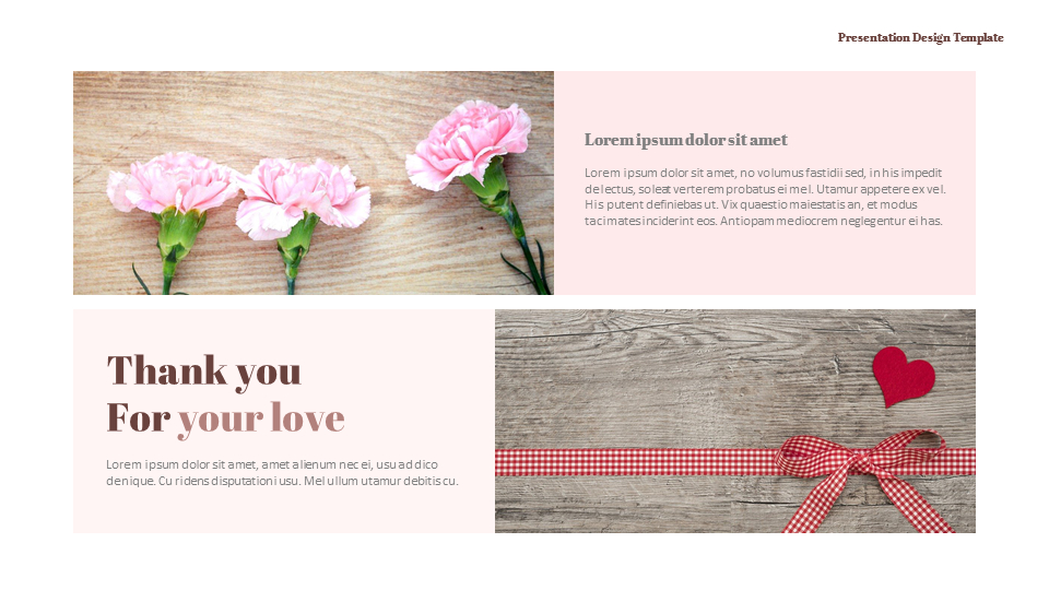 Carnation Flower and Gift PPT Templates Design
