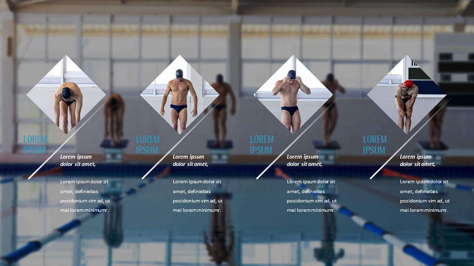 Aqua Swimming Business PowerPoint Template