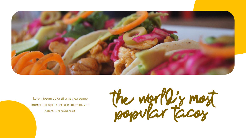 Taco Präsentationsvorlagen