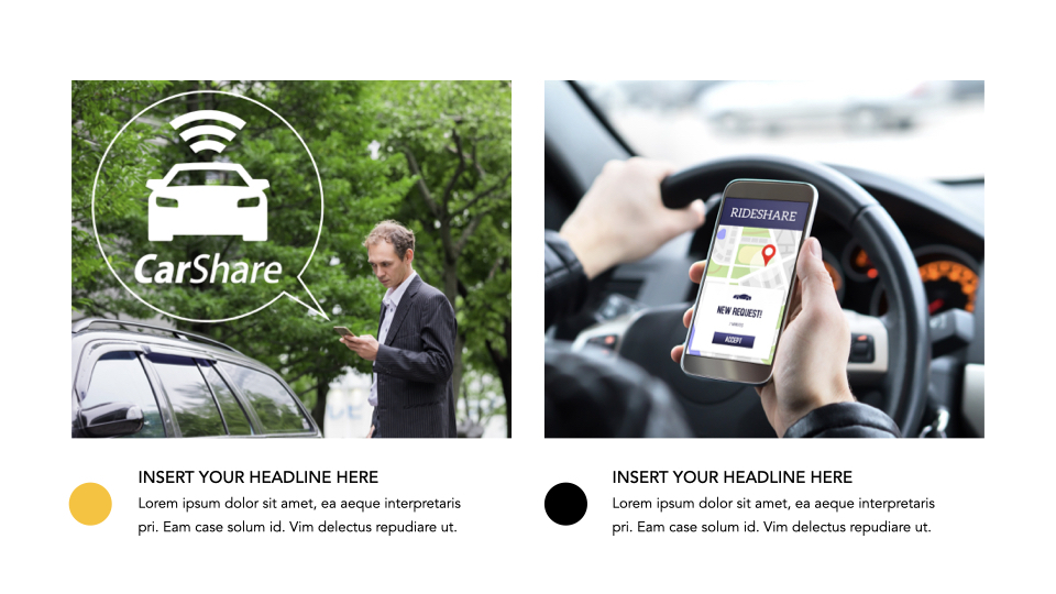 Car Sharing Keynote Templates for Creatives