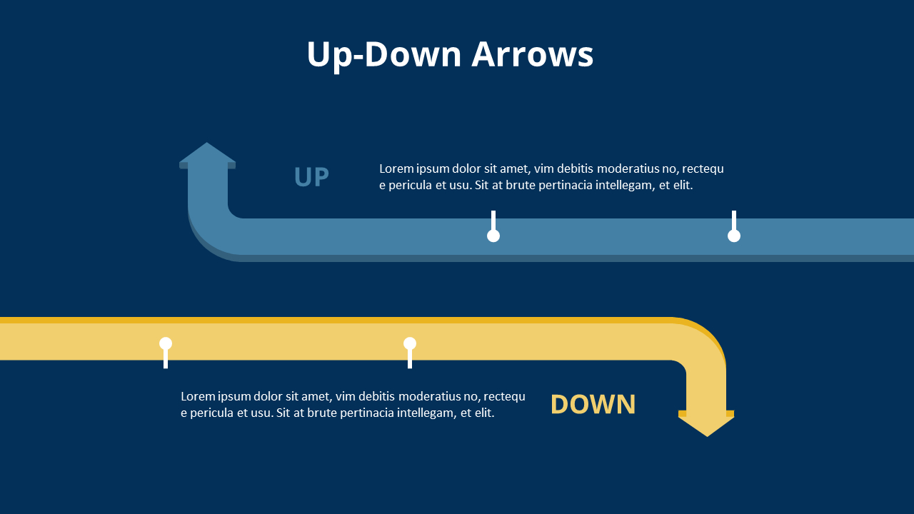 Opposing Arrows Comparison Diagram