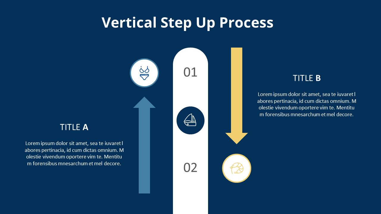 Opposing Arrows Comparison Diagram