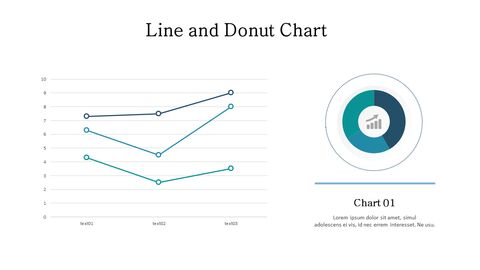 Doughnut with Line Mix Chart
