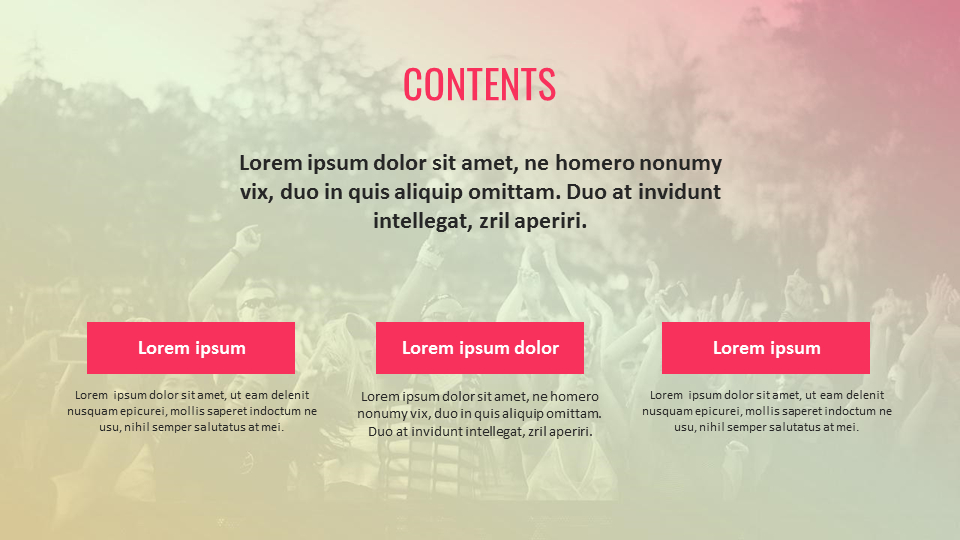 Rock Festival PPT Templates Simple Design