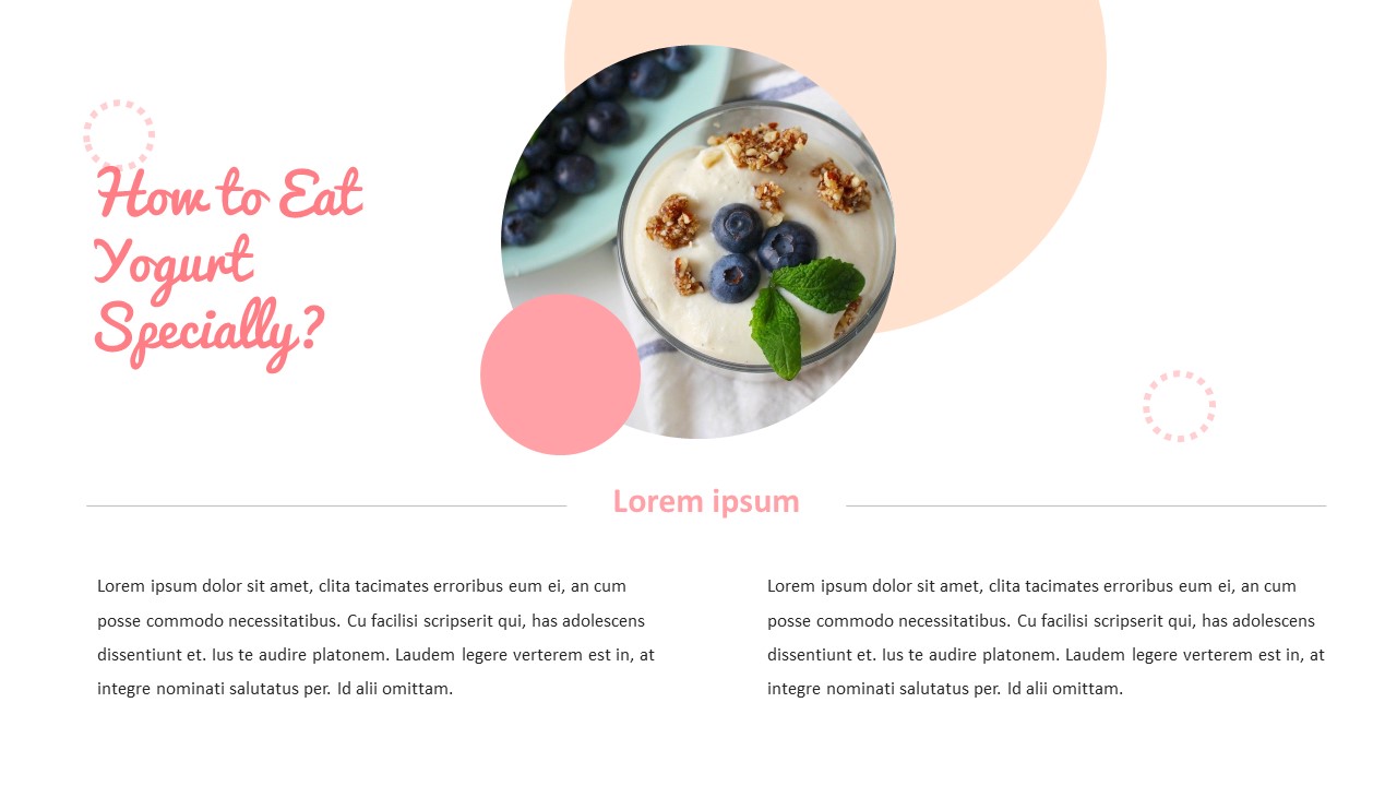 Yogurt Slide PPT