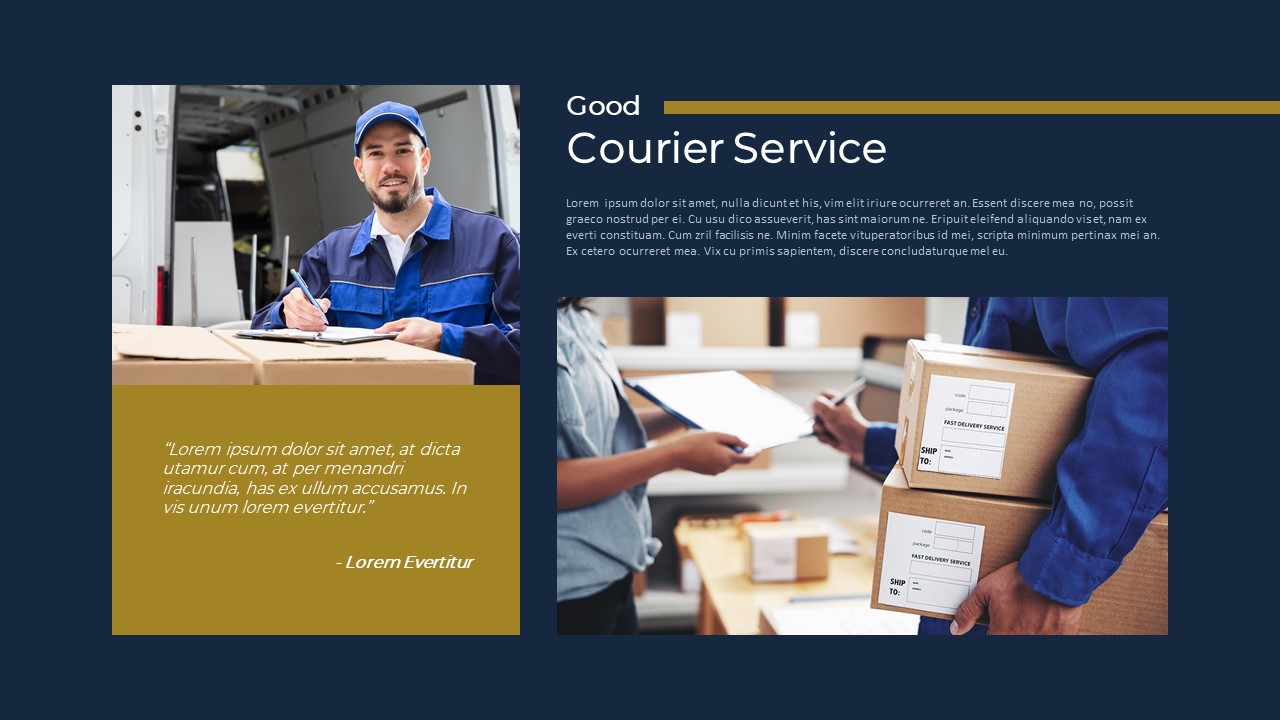 Courier Service premium PowerPoint Templates