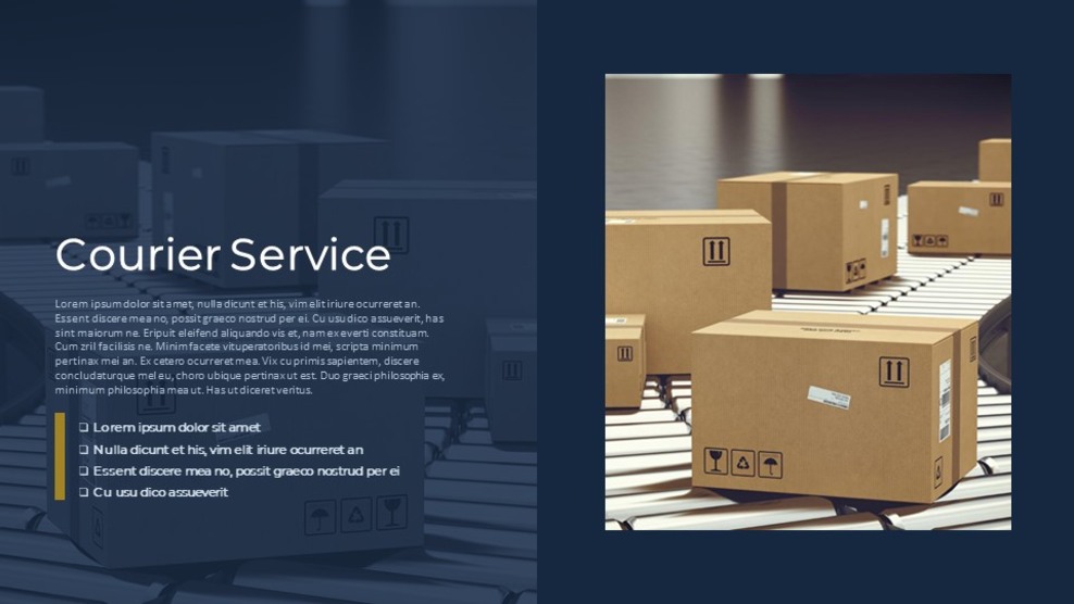 Courier Service Simple Google Presentation