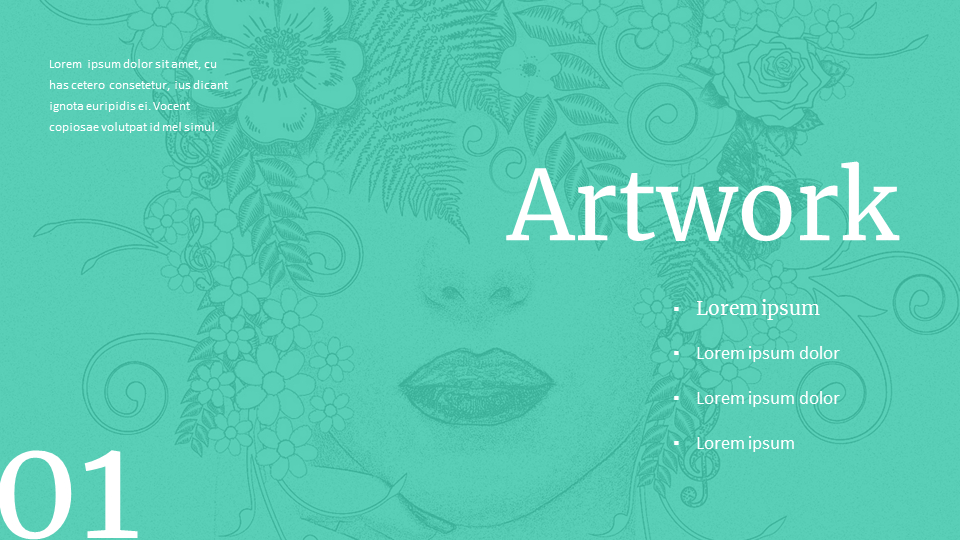Artist Artwork Custom Google Slides