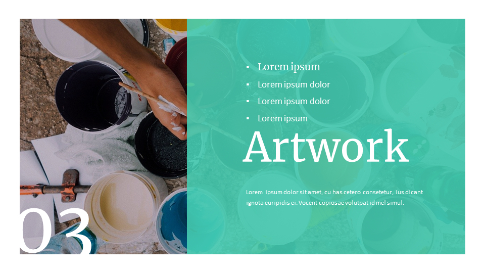 Artist Artwork Custom Google Slides