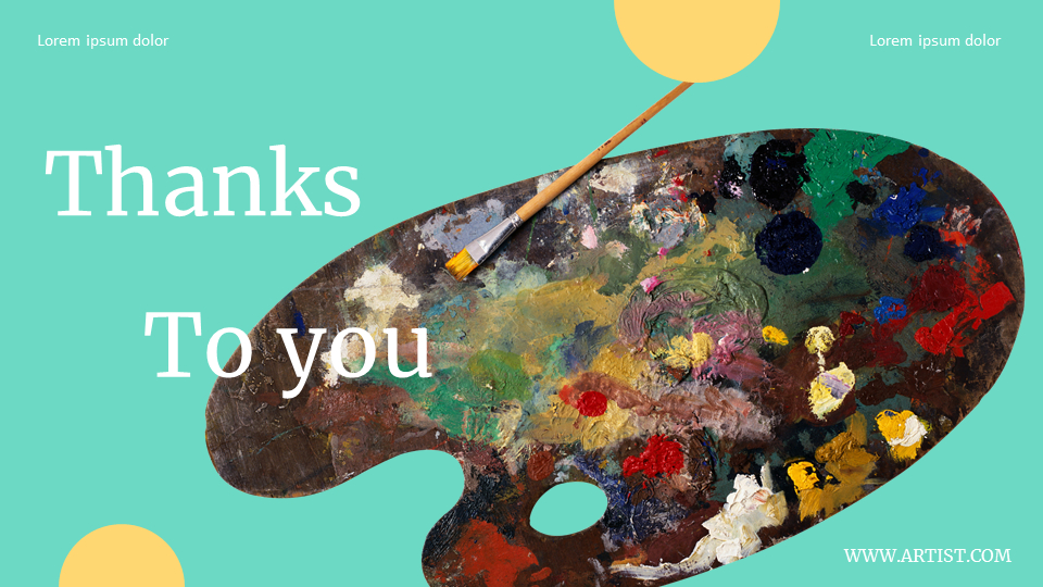 Artist Artwork Custom Google Slides