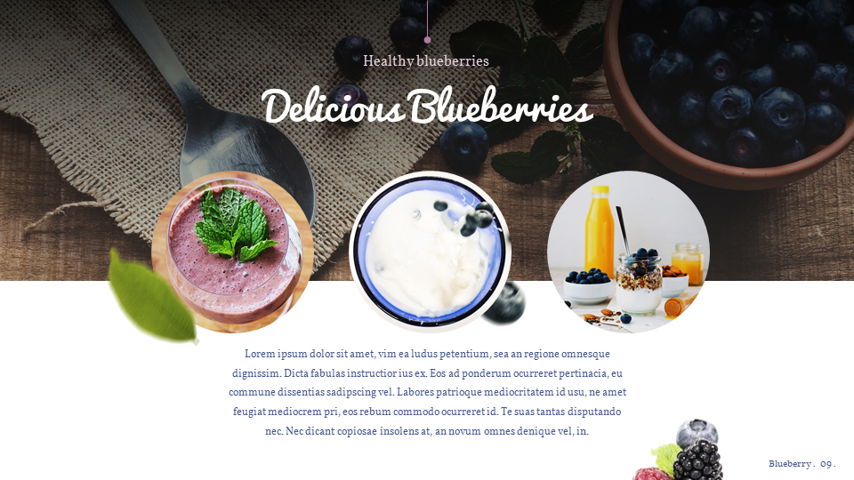 Blueberries Google PowerPoint Presentation