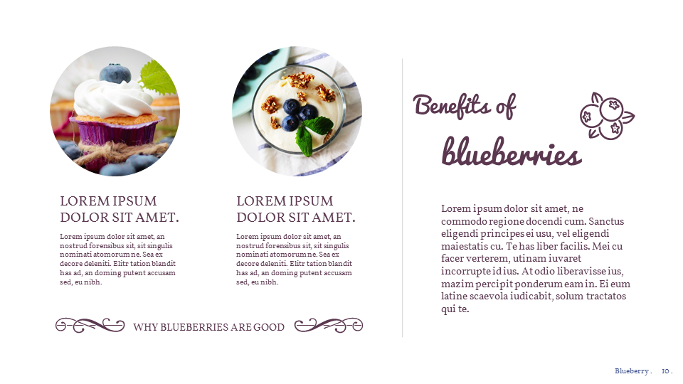 Blueberries Google PowerPoint Presentation