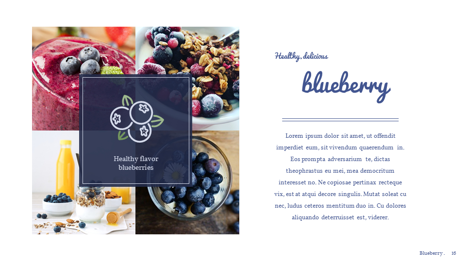 Blueberries Google PowerPoint Presentation